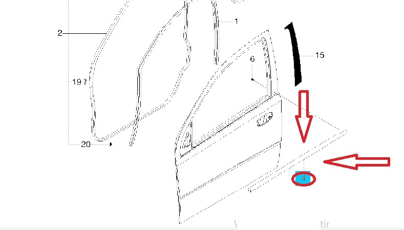 Chevrolet Aveo T250 T255 Sol Cam Sıyırıcı Fitili GM 96585724